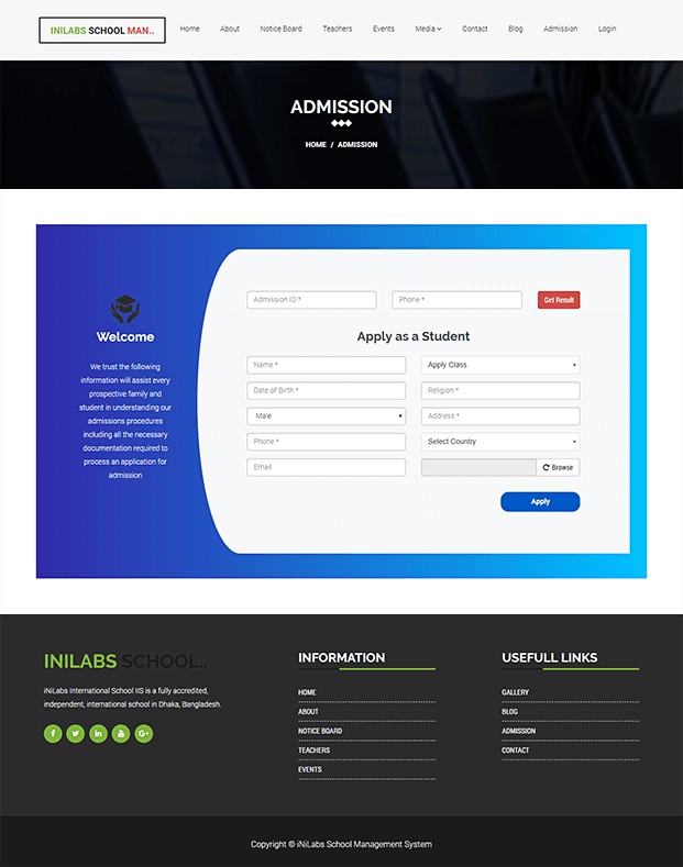 Inilabs College Management System PHP Script | InkThemes Inilabs College Management System PHP Script | InkThemes