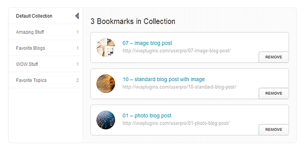 Premium User Bookmarks WordPress Plugin | InkThemes
