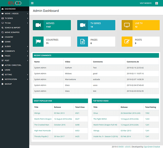 OVOO - Premium Live TV PHP Script | InkThemes