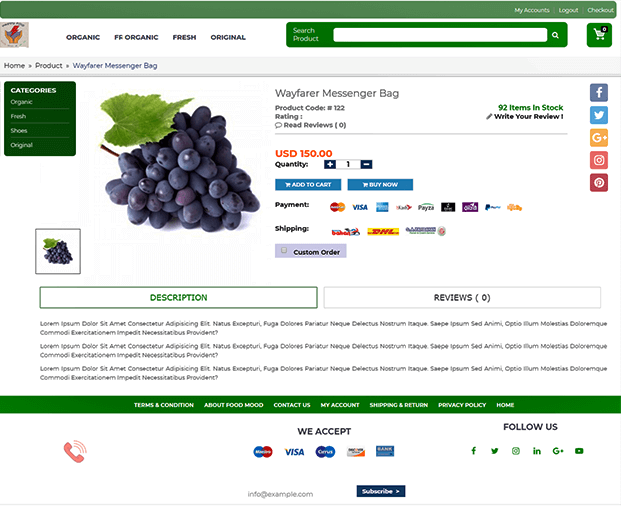 Advanced KSJ E-Commerce PHP Script | InkThemes