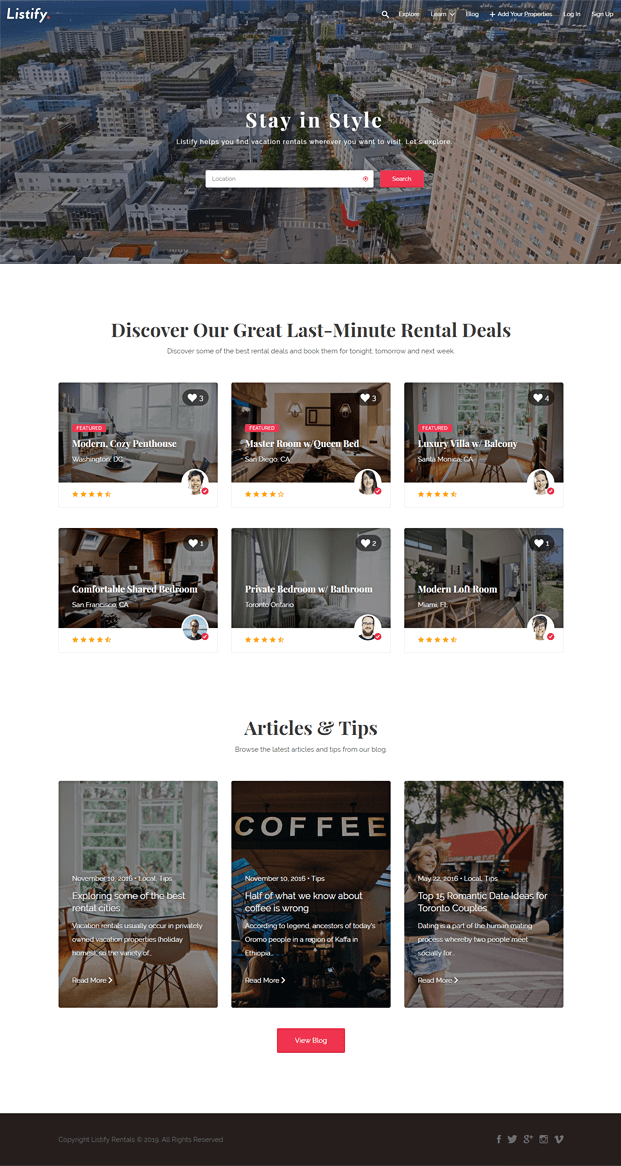 Listify - Ultimate WordPress Directory Theme | InkThemes