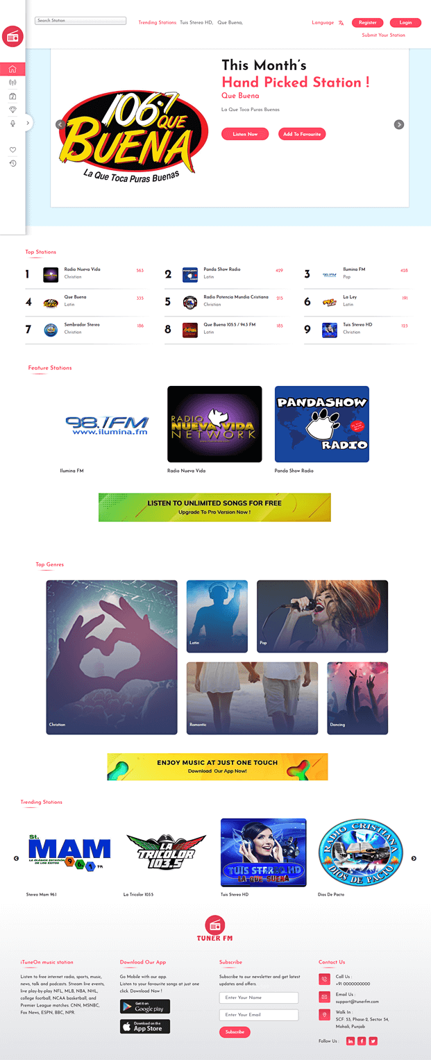 Premium PHP Live Radio Streaming Script | InkThemes