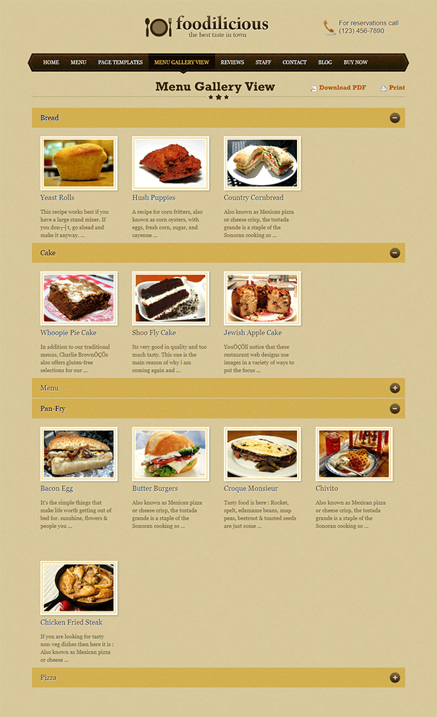 Foodilicious - Best WordPress Theme For Restaurant | InkThemes