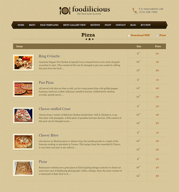 Foodilicious - Best WordPress Theme For Restaurant | InkThemes