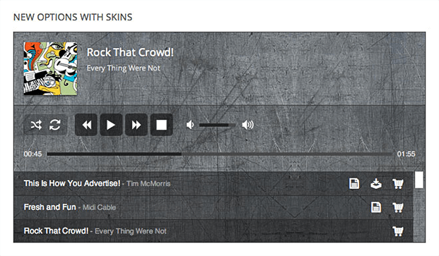 Disk - Responsive Audio Player WordPress Plugin | InkThemes