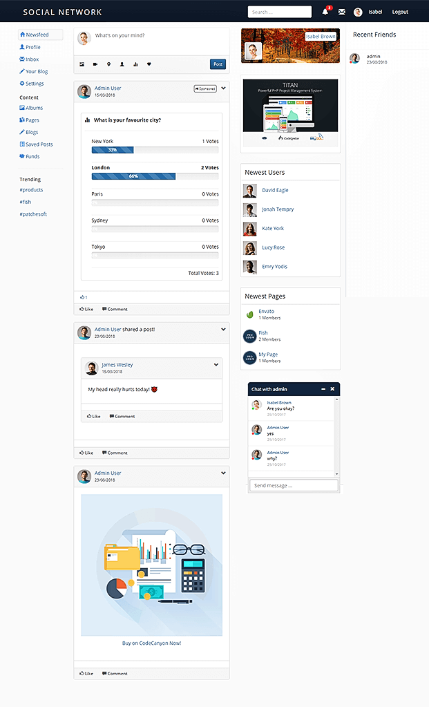 Social Network Php Social Networking Script Inkthemes