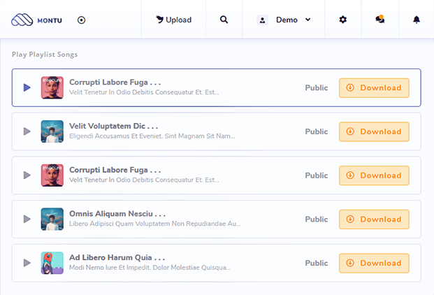 Montu - Premium Music Sharing PHP Script| InkThemes