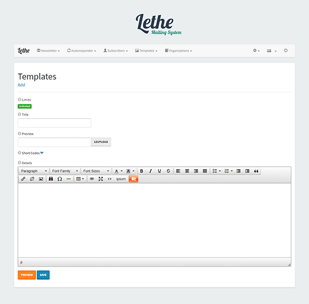 Lethe PHP Newsletter & Mailing Script | InkThemes
