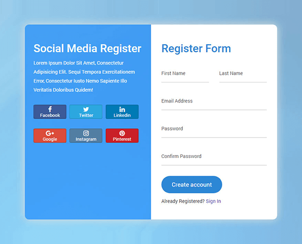 Login Register - Social Media Login PHP Script | InkThemes