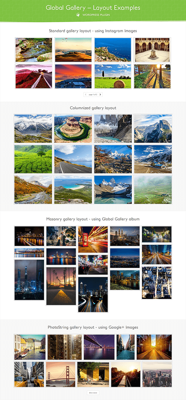 Global Gallery - WordPress Responsive Gallery Plugin | InkThemes