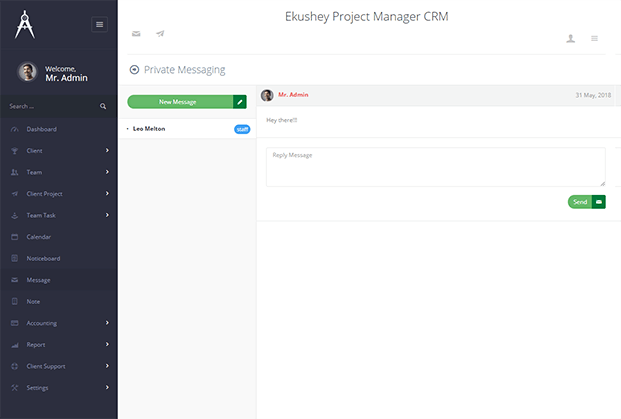Ekushey Project Manager CRM PHP Script | InkThemes