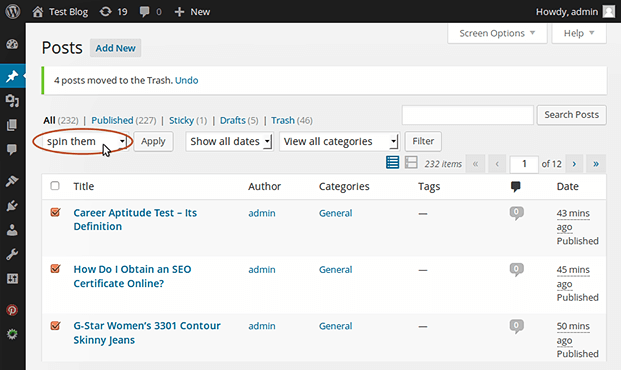 Wordpress Spinner Plugin To Rewrite Articles Automatically | InkThemes
