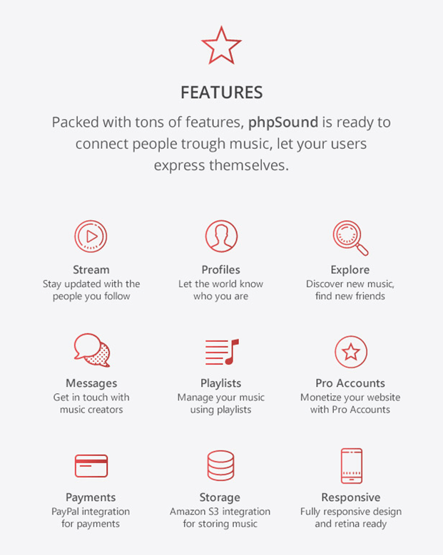 phpSound - Music Sharing Software PHP Script | InkThemes