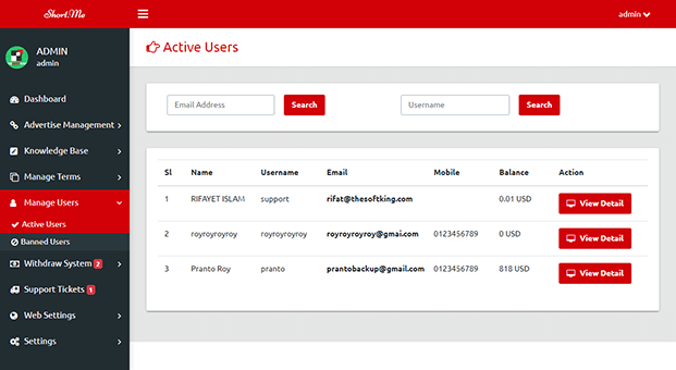 Shortme - Premium URL Shortener PHP Script | InkThemes