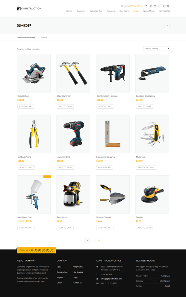 Best WordPress Theme For Construction | InkThemes