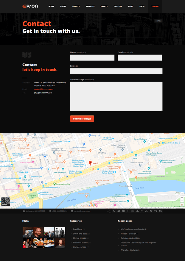 Epron - Events And Music WordPress Theme | InkThemes