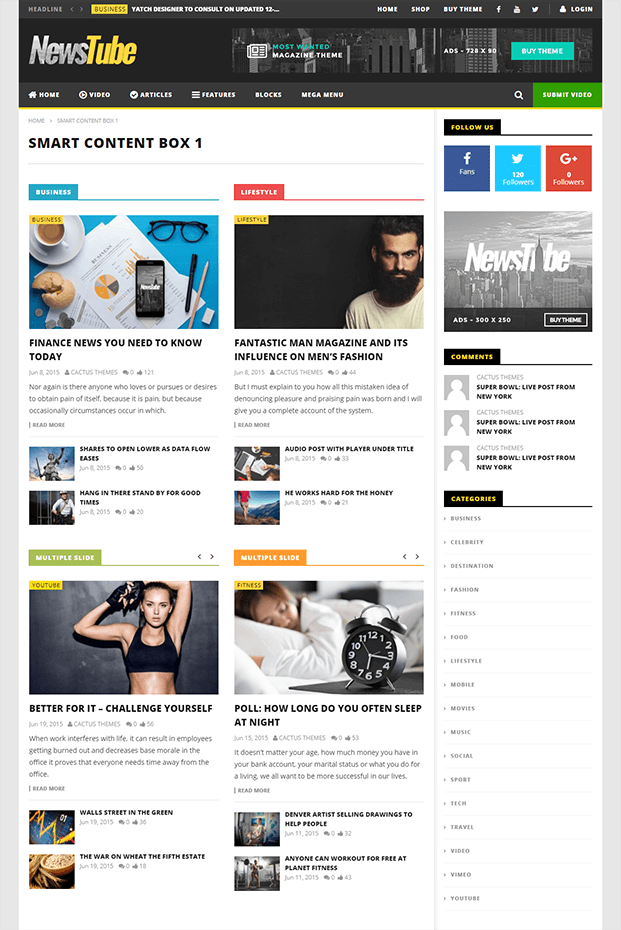 NewsTube - Best Blogging WordPress Theme | InkThemes