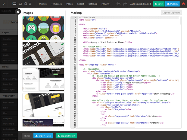 Architect - Site Builder PHP Script | InkThemes