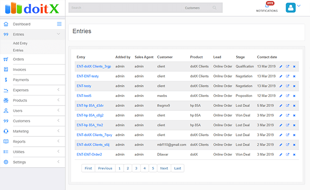 Doitx Complete Sales Crm Software Php Script Inkthemes