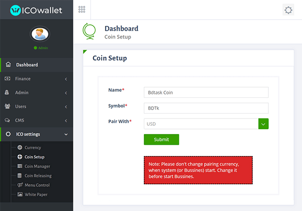 ICOWallet - Advanced ICO PHP Script | InkThemes