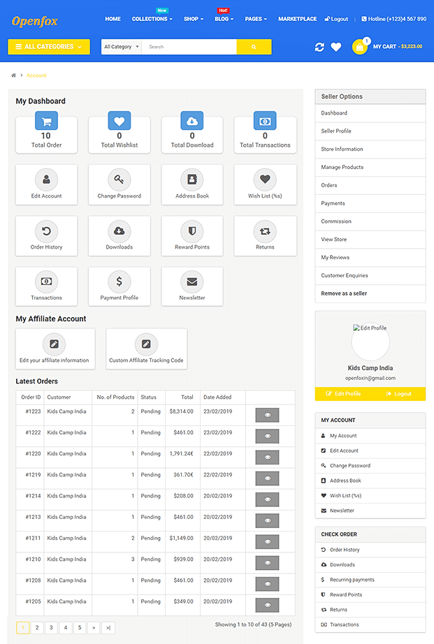 Bigcart - Multi Vendor Ecommerce PHP Script | InkThemes