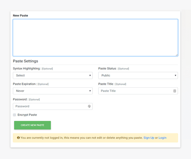 Pasteshr Text Hosting Sharing Php Script Inkthemes 0066