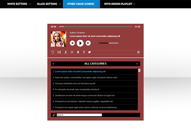Responsive HTML5 Audio Player Pro WordPress Plugin | InkThemes