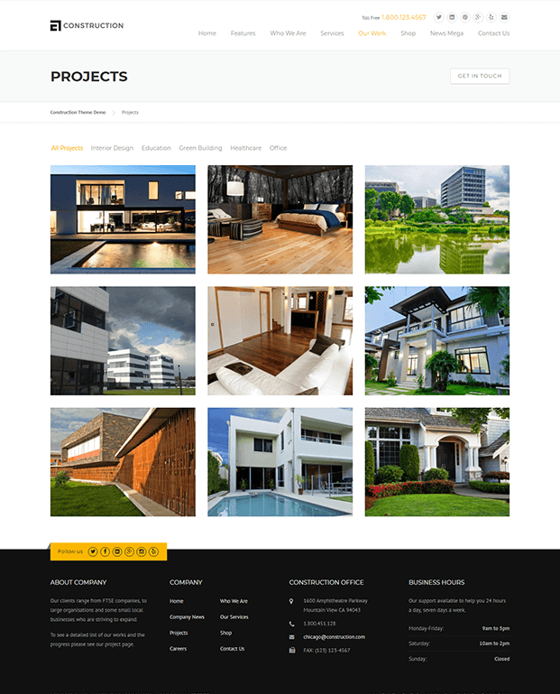 Best WordPress Theme For Construction | InkThemes