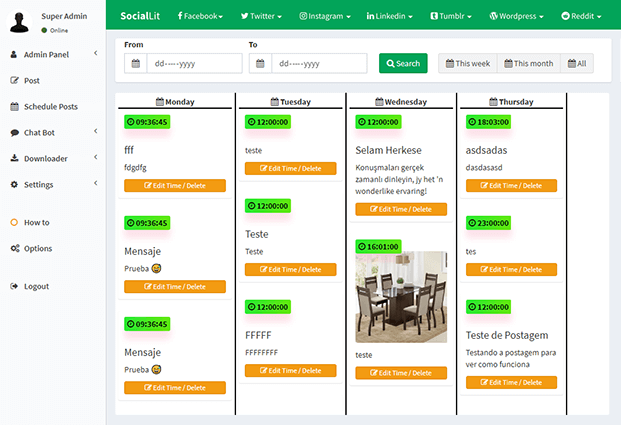 SocialLit - Social Media Marketing Software PHP Script | InkThemes
