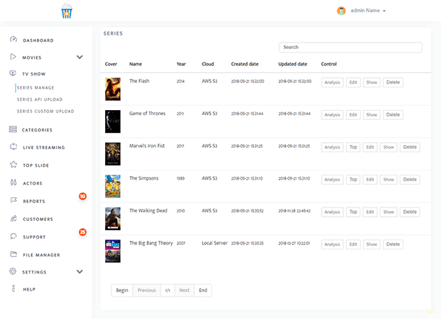 CinemaRex - Live Streaming PHP Script | InkThemes