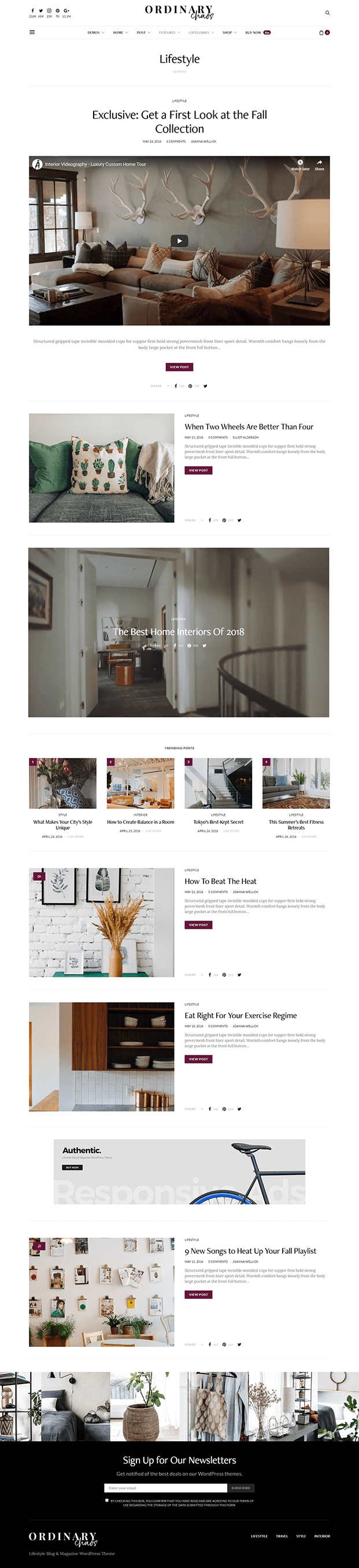 Authentic - WordPress Theme For Blog & Magazine | InkThemes