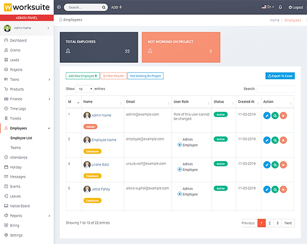 Worksuite Saas - Project Management PHP Script | InkThemes