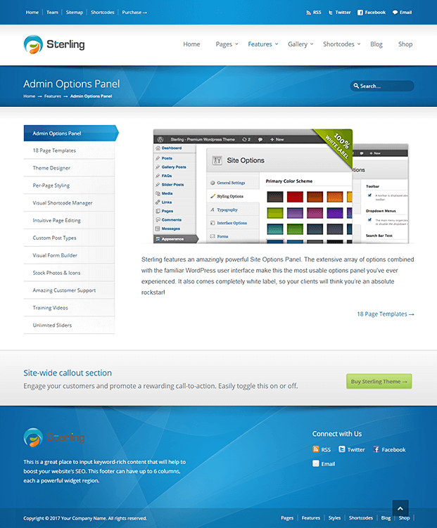 Sterling - Corporate Business WordPress Theme | InkThemes
