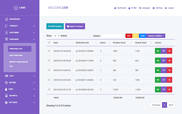 LSMS - PHP Script For Inventory Management | InkThemes