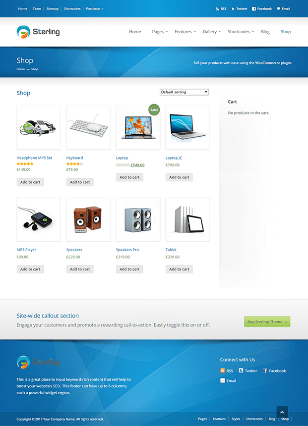 Sterling - Corporate Business WordPress Theme | InkThemes