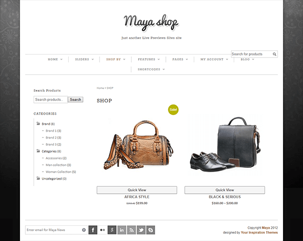 MayaShop - Premium eCommerce WordPress Theme | InkThemes