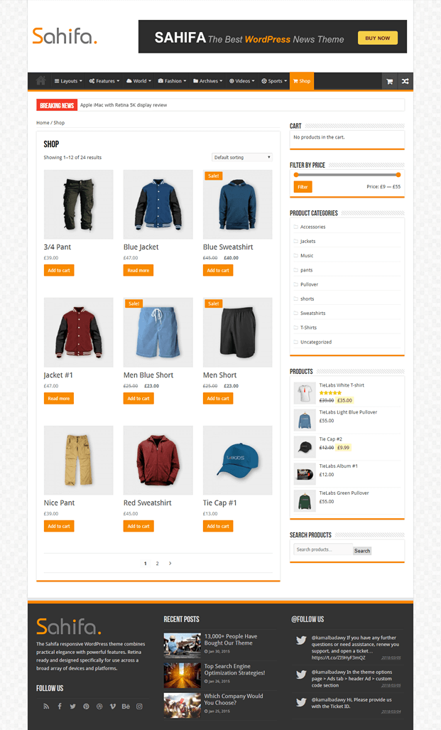 Sahifa - Responsive WP Theme For News & Magazine | InkThemes