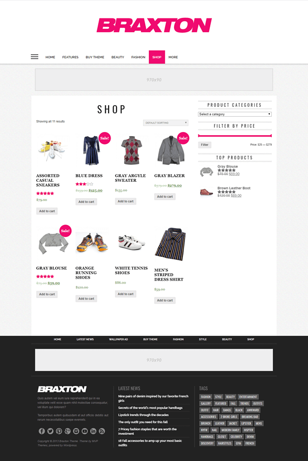 Braxton - Responsive WordPress Theme For Magazine | InkThemes