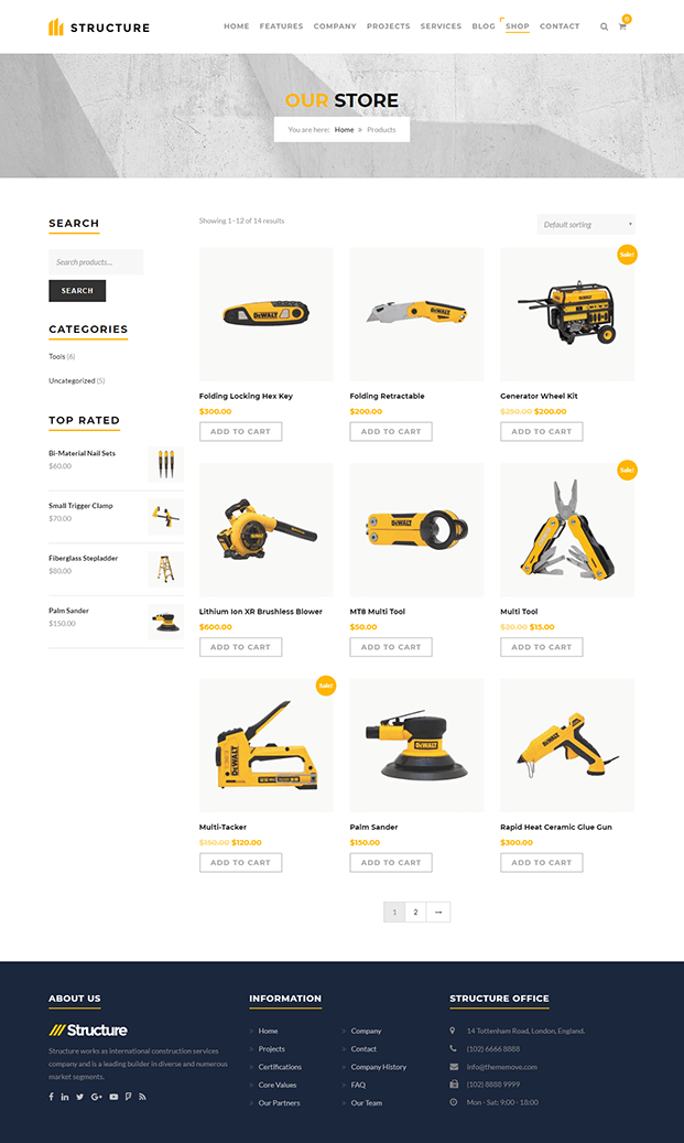 Structure - Best Construction WordPress Theme | InkThemes