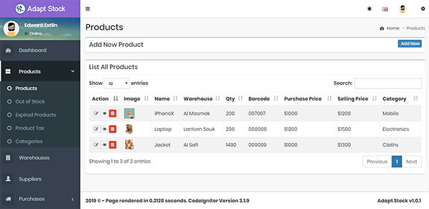 Adapt Stock - Inventory Management System PHP Script | InkThemes
