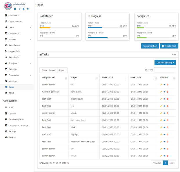 LCRM - CRM Web Application PHP Script | InkThemes