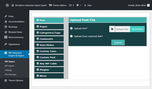 WordPress Awesome Import & Export Plugin | InkThemes WordPress Awesome Import & Export Plugin | InkThemes