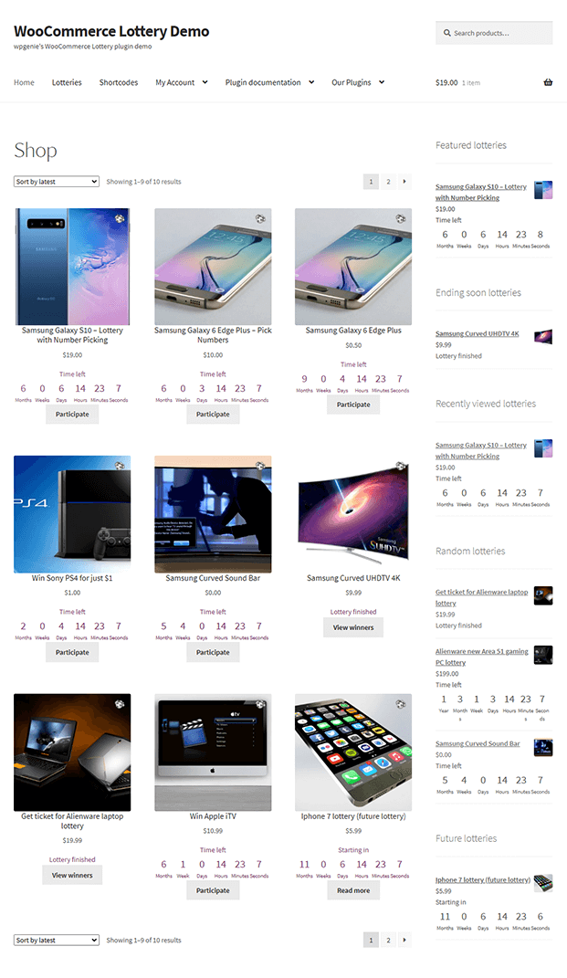 WooCommerce Lottery - WordPress Online PHP Script | InkThemes