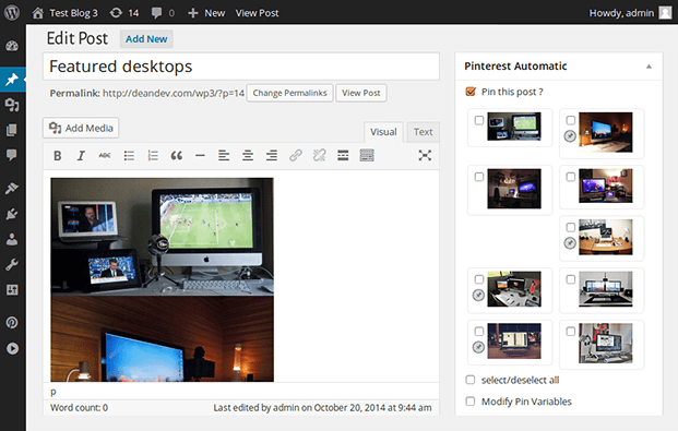 Automatic Pinterest - Pin WordPress Plugin | InkThemes