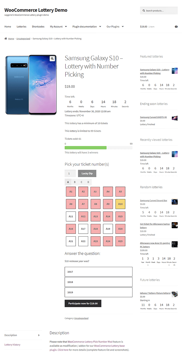 WooCommerce Lottery - WordPress Online PHP Script | InkThemes