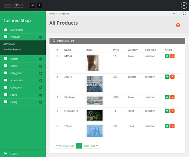 Tailored Shop - Tailor Shop Software PHP Script | InkThemes