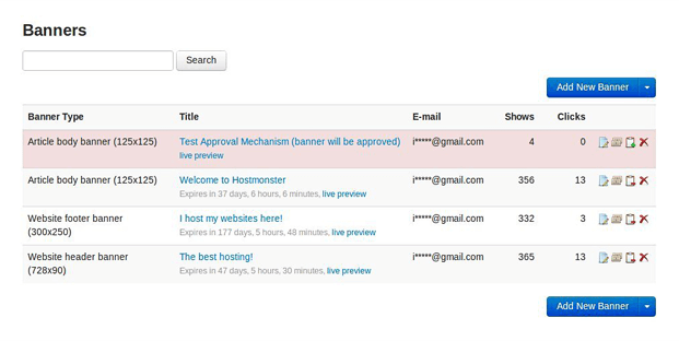 Universal Banner Manager PHP Script | InkThemes