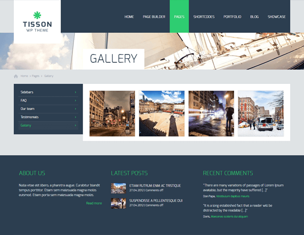 Tisson - Business WordPress Theme | InkThemes