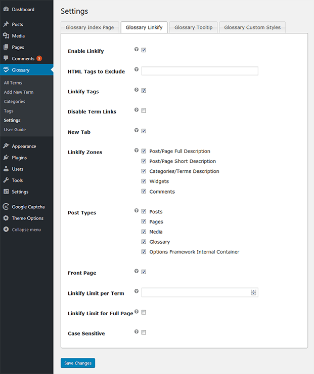 WP Glossary - WordPress Dictionary Plugin | InkThemes