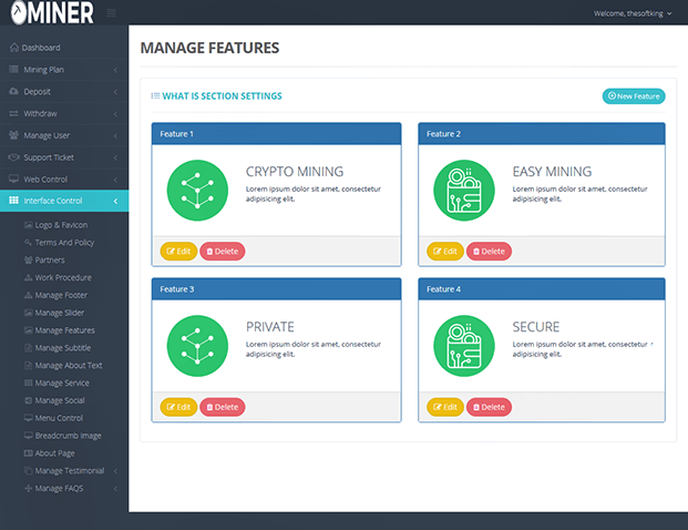 Miner Advanced Cloud Mining Php Script Inkthemes